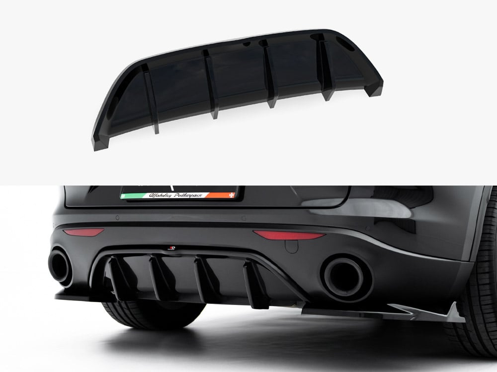 Rear Diffuser Alfa Romeo Stelvio (2016-2020) - Maxton Design Ireland