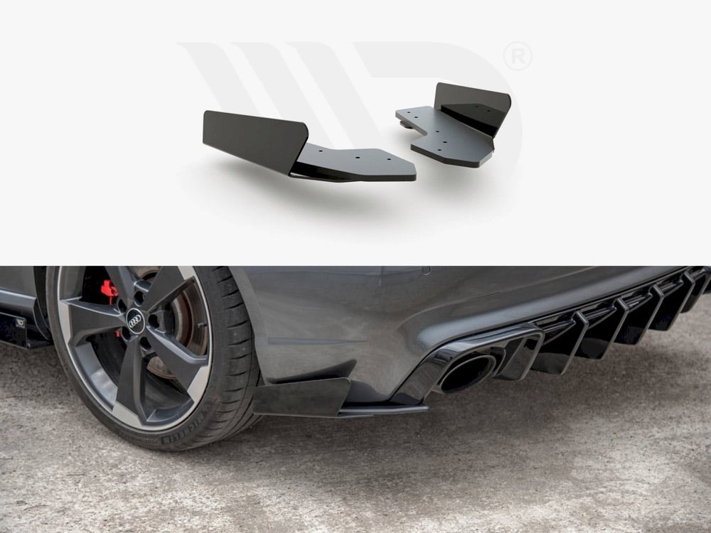 Street PRO Rear Side Splitters + Flaps Audi RS3 8V Sportback - Maxton ...