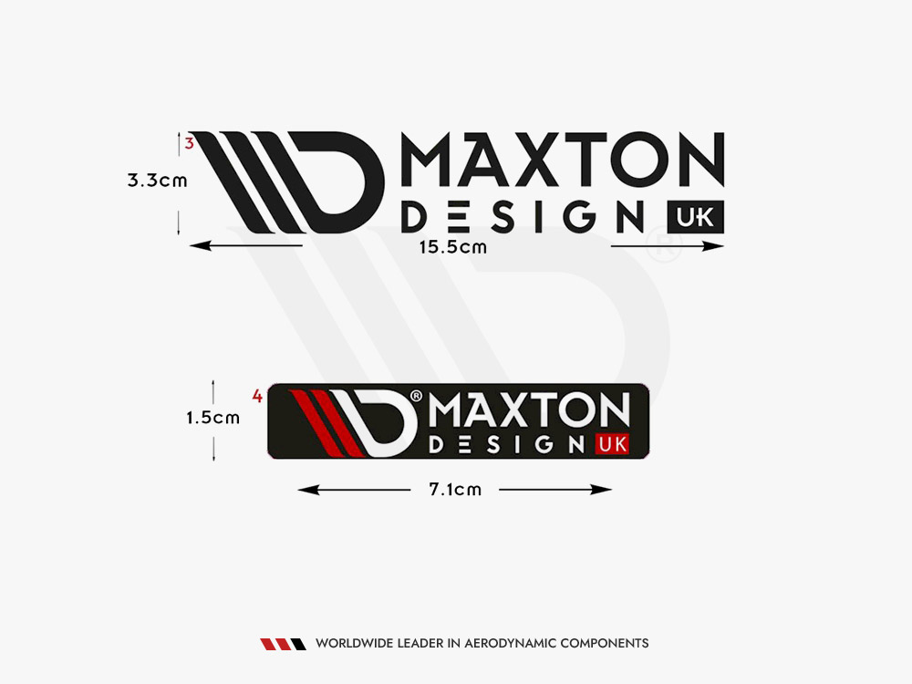 Sticker SET (Black) - Maxton Design Ireland