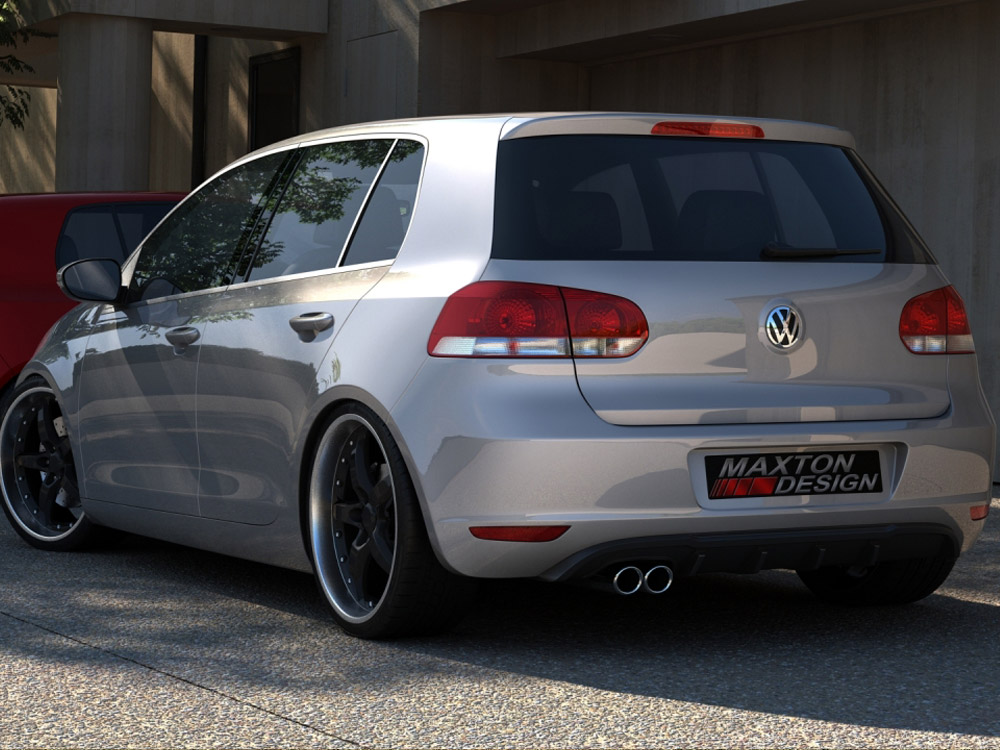 Rear Valance VW Golf VI With 1 Exhaust HOLE - Maxton Design Ireland