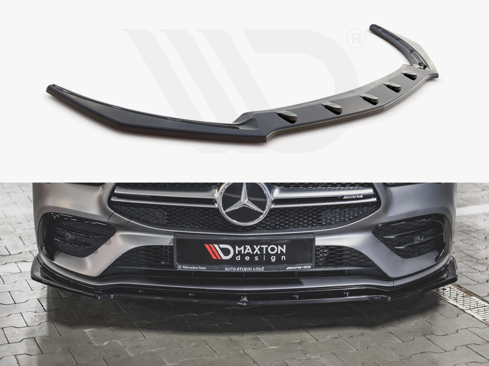Front Splitter V.2 Mercedes-AMG CLA 35 Aero C118 - Carbon Look - Maxton ...