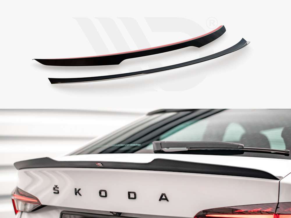 Spoiler CAP Skoda Octavia Liftback MK4 - Carbon Look - Maxton Design ...