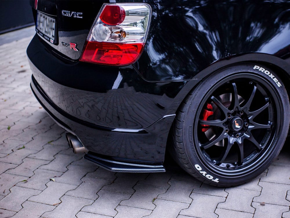 Rear Side Splitters Honda Civic EP3 (MK7) Type-r/s Facelift (2004-2006 ...