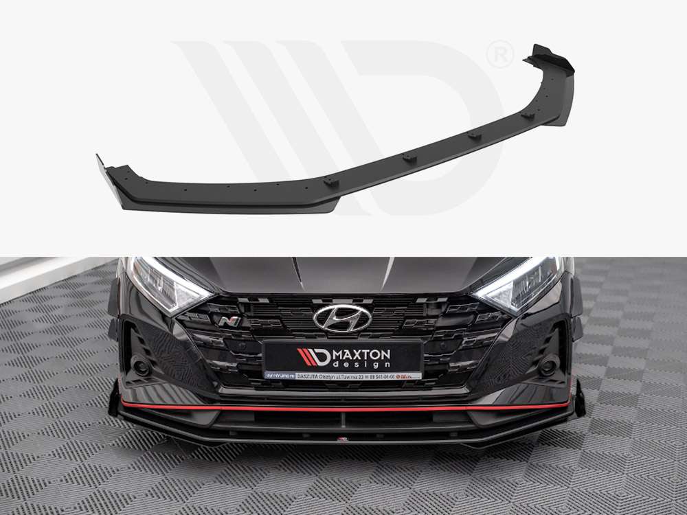 Street PRO Front Splitter V.1 + Flaps Hyundai I20 N Mk3 - Maxton Design ...
