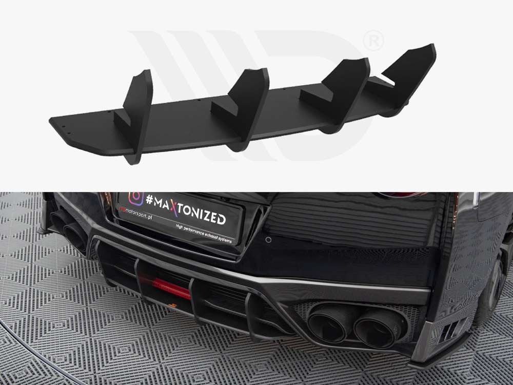 Street PRO Rear Diffuser Nissan GTR R35 2nd Facelift - Maxton Design ...
