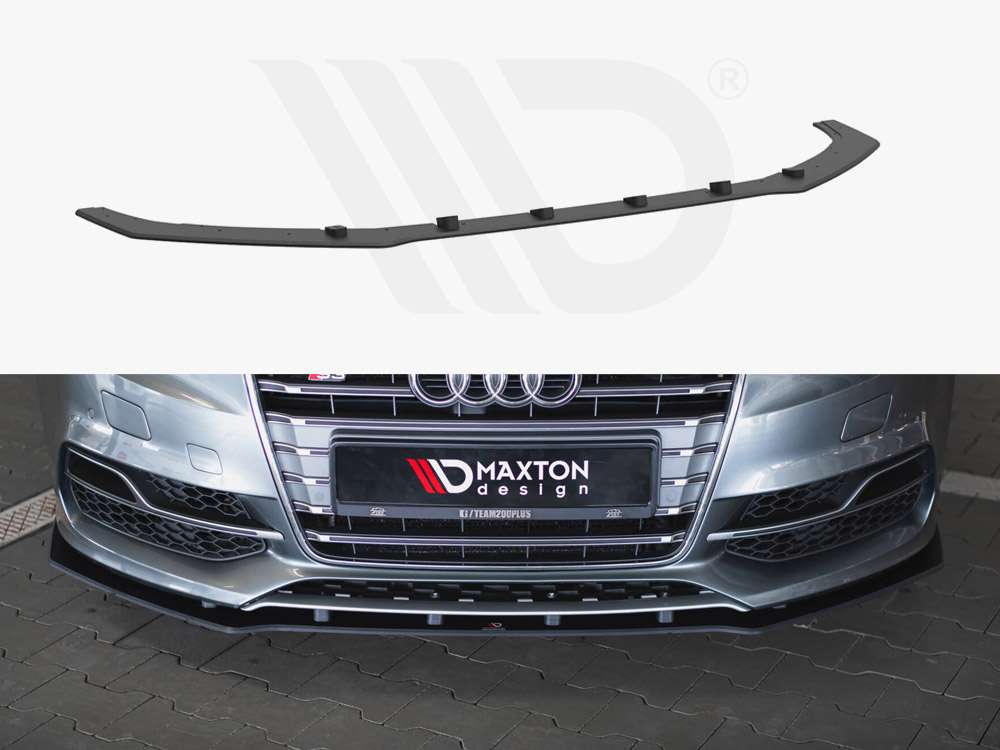 Street PRO Front Splitter Audi S3 / A3 S-Line Sedan 8V - Maxton Design ...