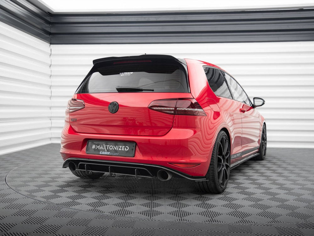 Spoiler CAP V.3 Volkswagen Golf 7 R-line/ 7 Facelift R / GTI / GTD ...