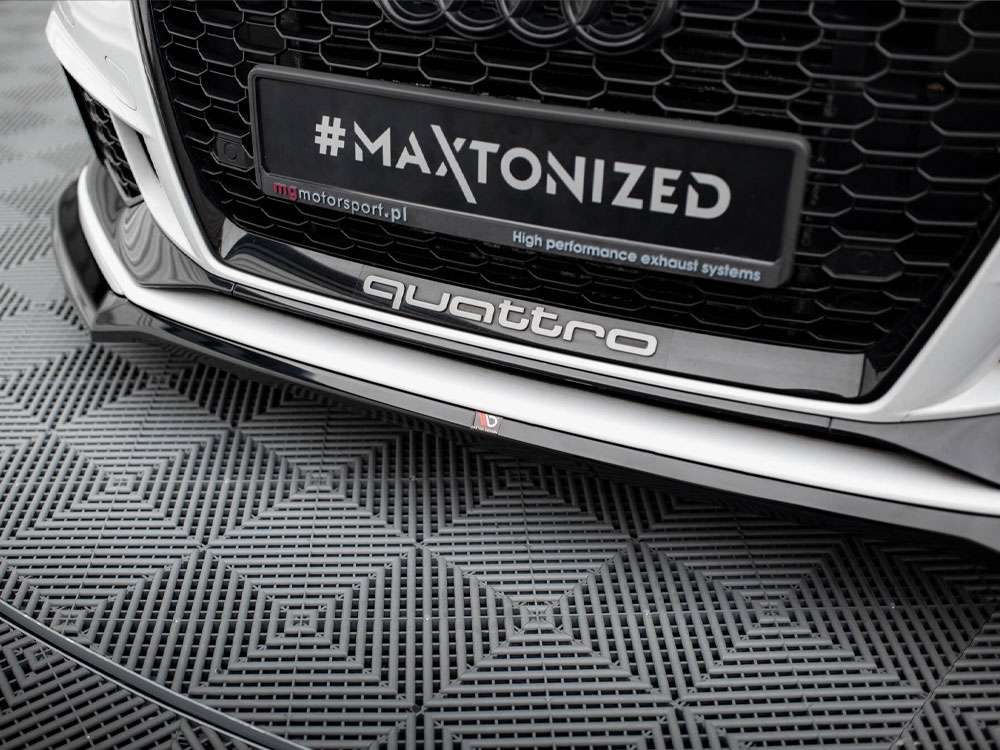 Front Splitter V.4 Audi RS3 Sedan 8V Facelift - Maxton Design Ireland