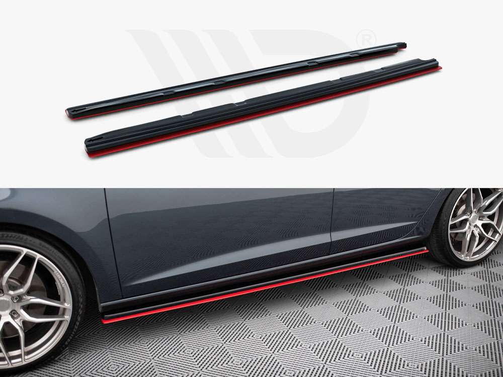 Side Skirts Diffusers V.3 Seat Leon Mk3 Cupra / FR Facelift - Maxton ...