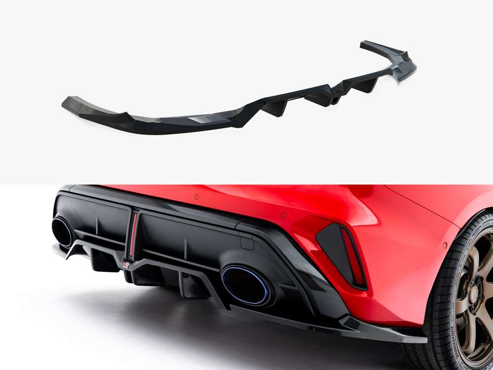 Rear Splitter (Vertical Bars) V.1 Audi RS3 Sedan 8Y Facelift - Maxton ...